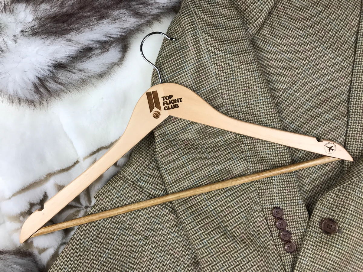 Northwest Orient's Top Flight Club Solid Wood Hanger Set – Airline Time ...