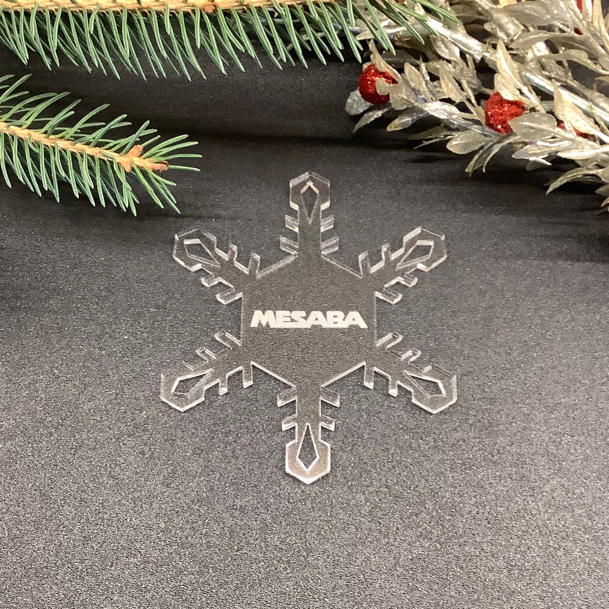 Mesaba Airlines Acrylic Snowflake Ornament – Airline Time Machine