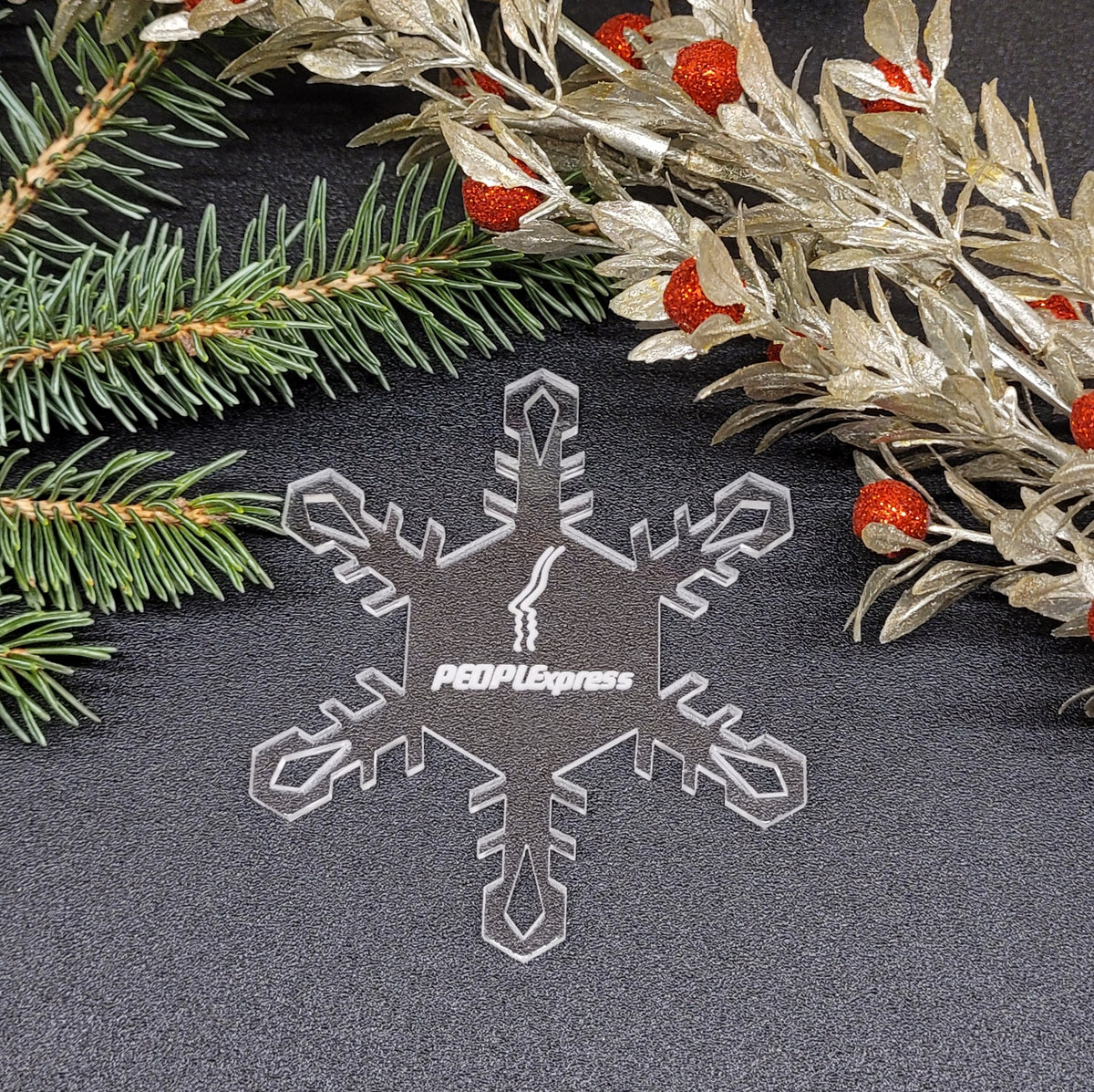 People Express Airlines Acrylic Snowflake Ornament – Airline Time Machine